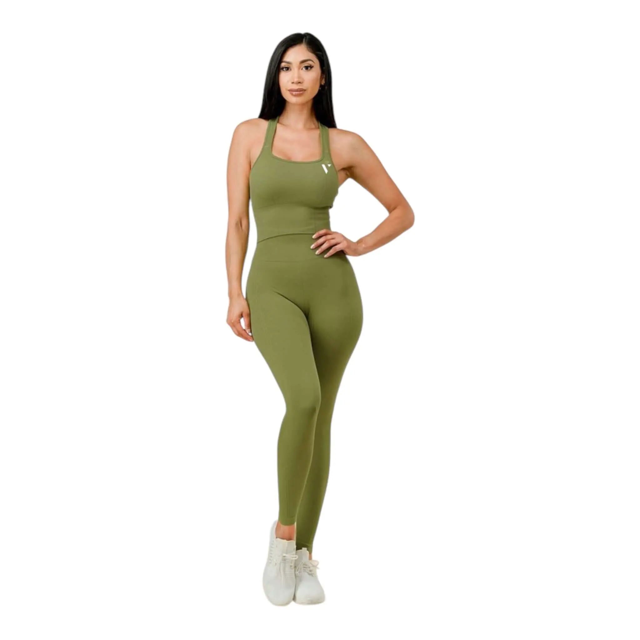 Vanya Activewear Set - Green | Flattering Fitness Gear – VELUXE Athletics